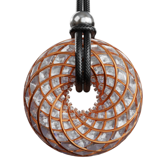 Harmonizing iTorus iZ Zero Point Crystal Toroid Pendant/Necklace for E ...